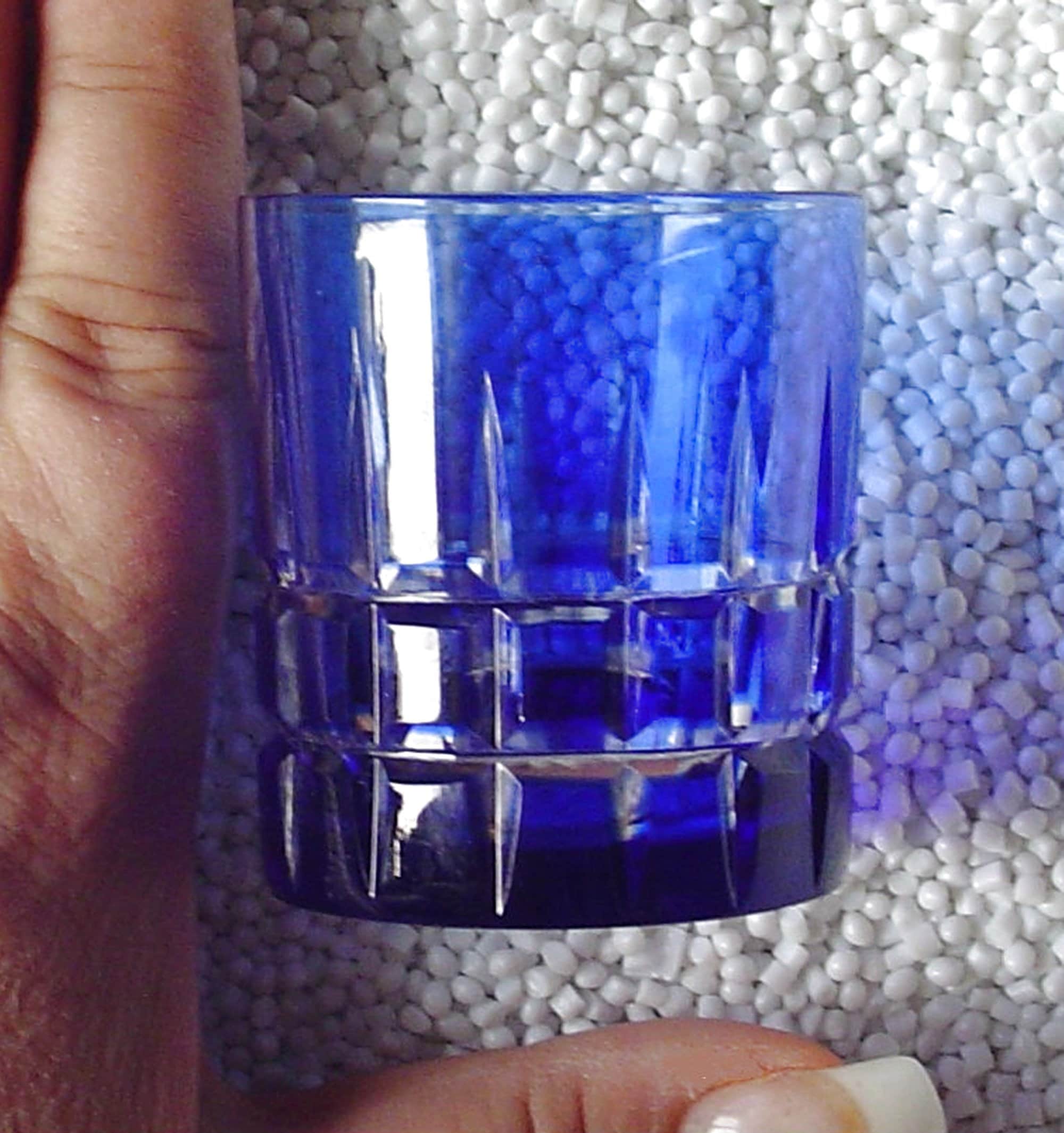 Vintage COBALT Royal BLUE Shot Glass Cut-to-clear Full 24%pbo - Etsy