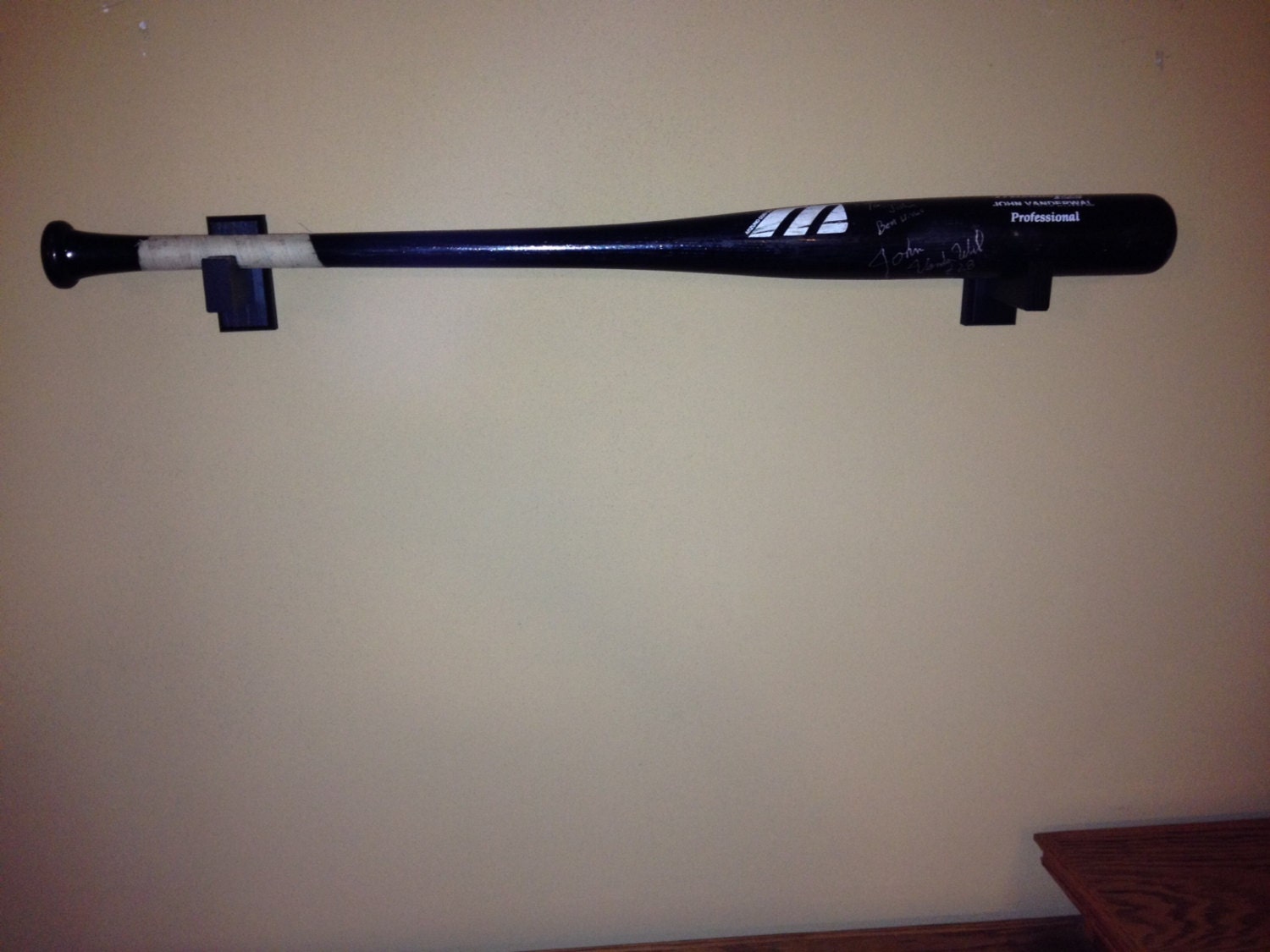 Horizontal Baseball Bat Holder Display Rack Cherry - Etsy