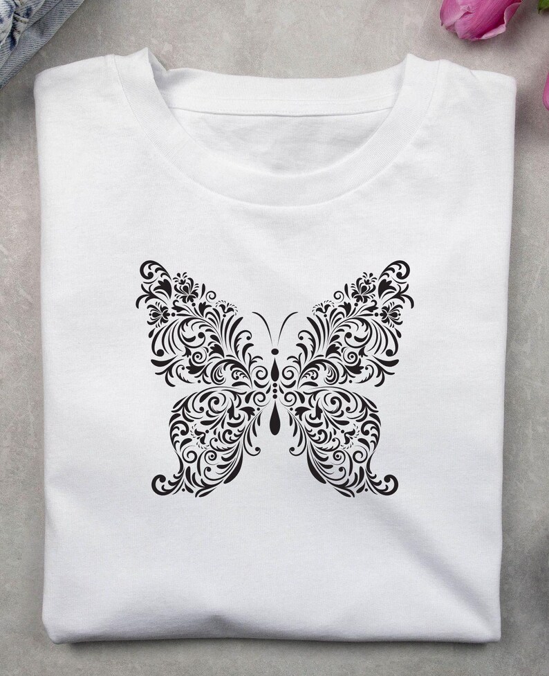 Floral Butterfly SVG Bundle: Butterfly Clip Art, Cut Files,digital ...