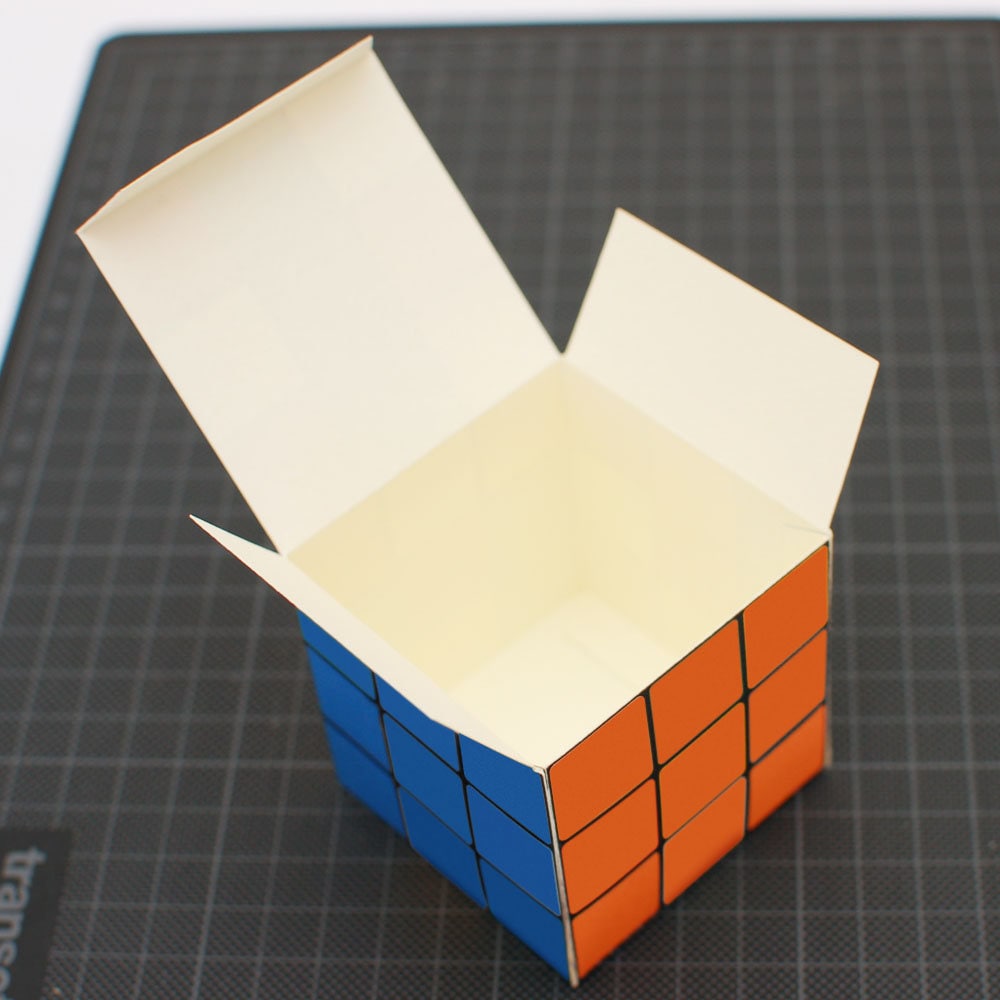 Rubik's Cube Printable Gift Box, Instant Download - Etsy