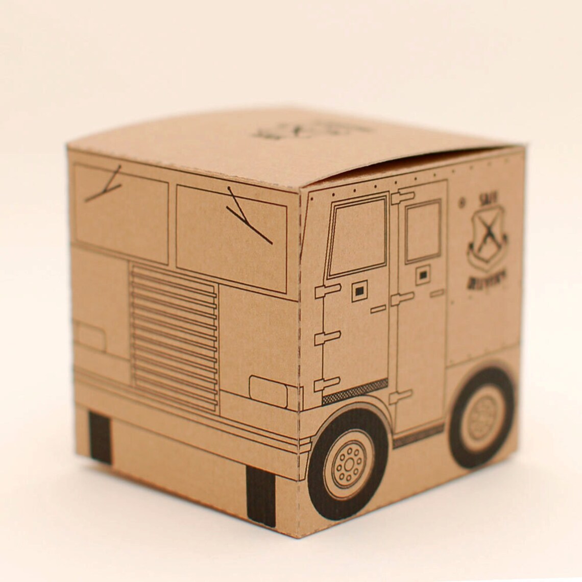 Armoured Delivery Fun Gift Box, Instant Download - Etsy