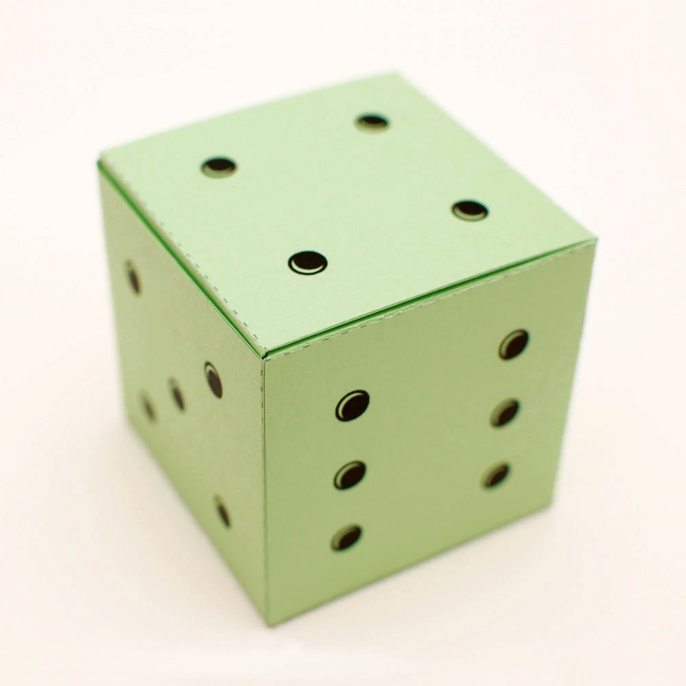 Simple Dice Printable Gift Box, Instant Download - Etsy