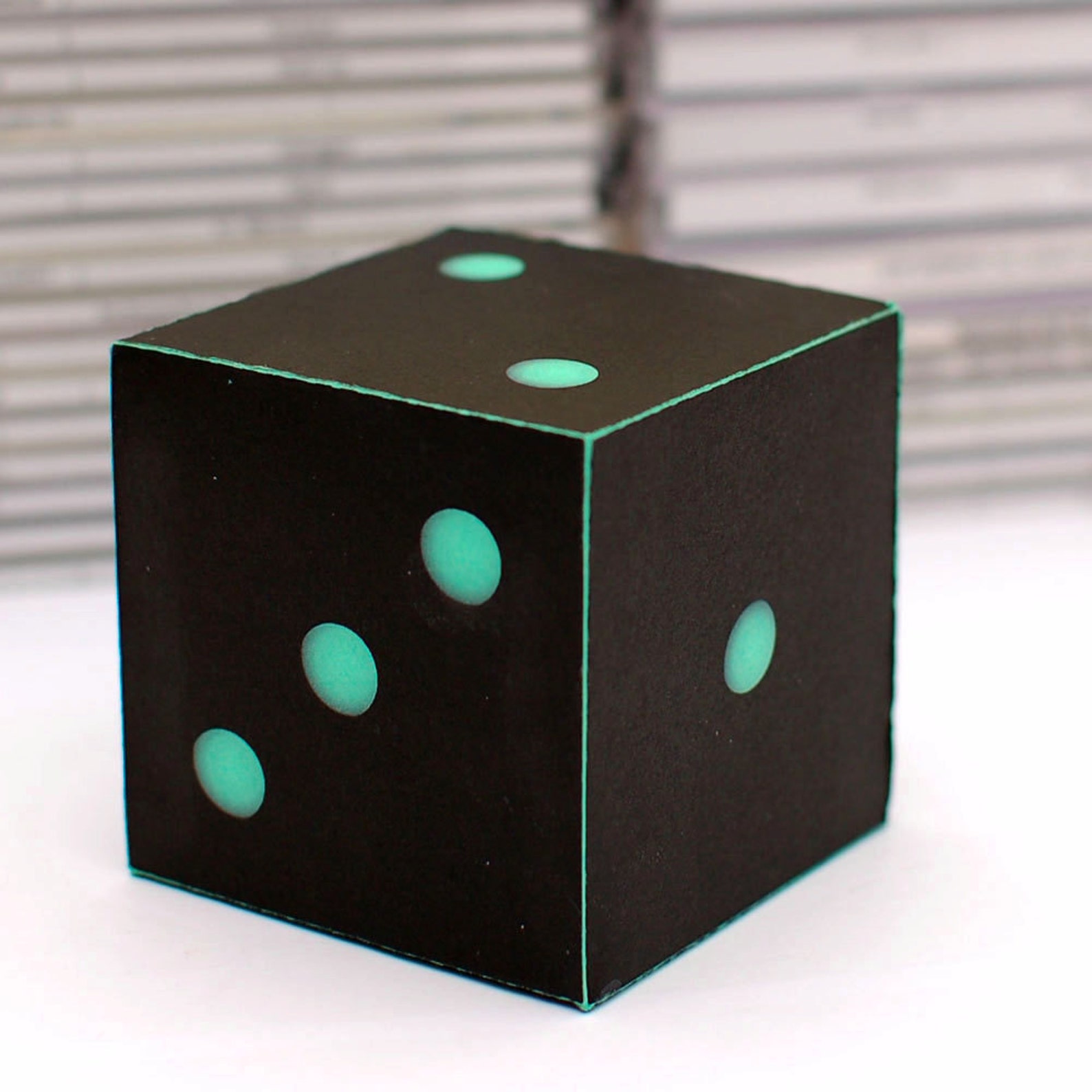 Colourful Dice Gift Box Template DIY Lucky Die Favor Printable Game ...