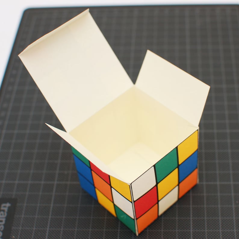 Rubik's Cube Printable Gift Box, Instant Download - Etsy