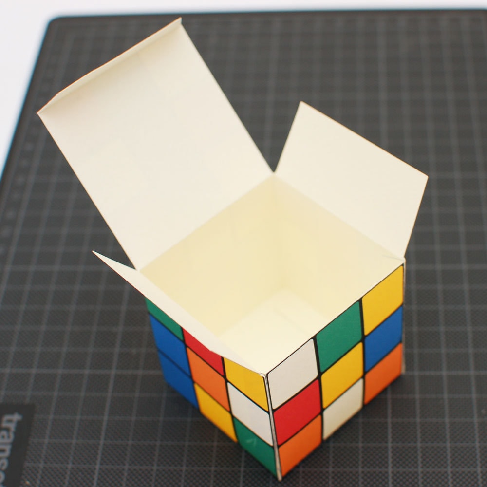 Rubik's Cube Printable Gift Box, Instant Download - Etsy