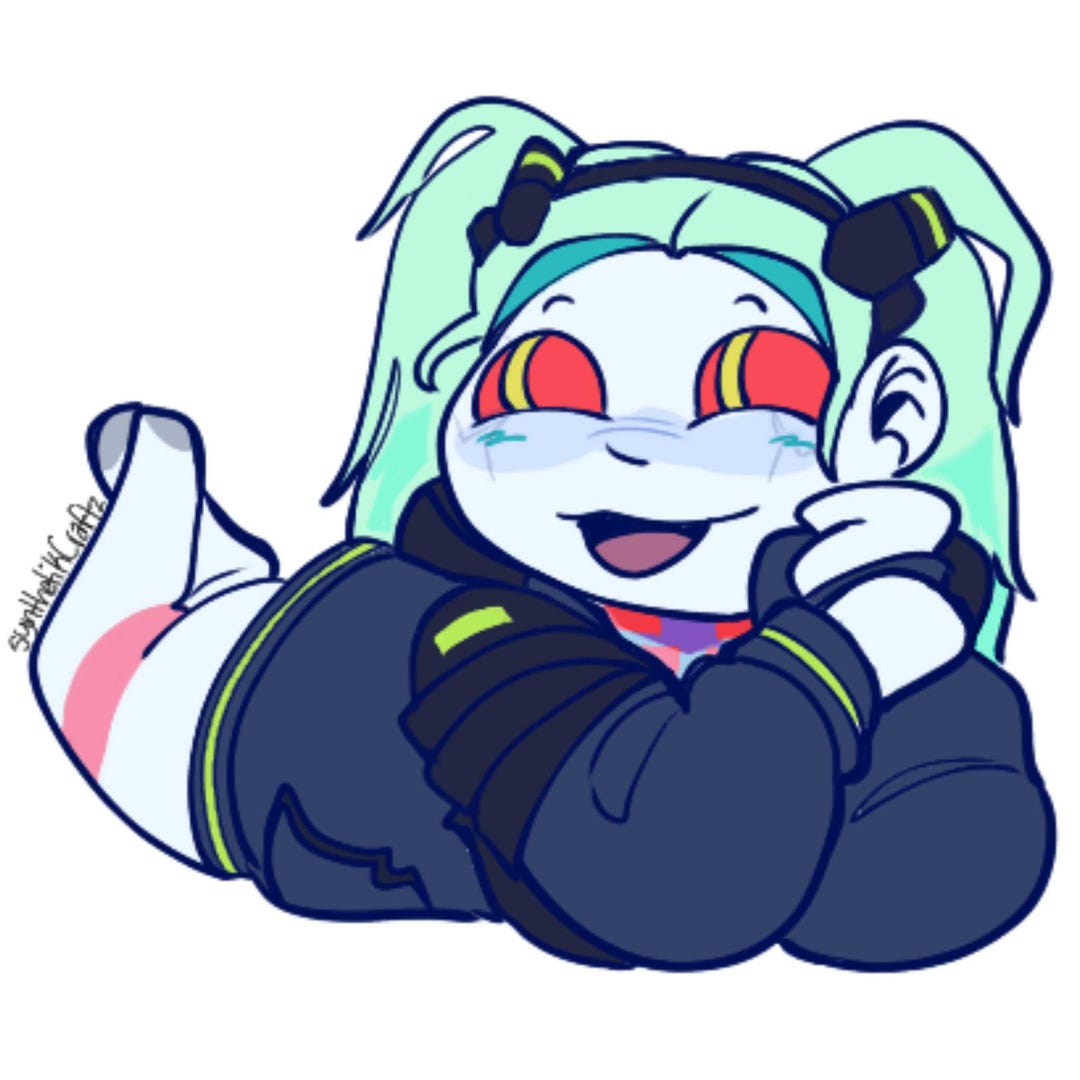 Cyberpunk Rebecca Sticker - Etsy