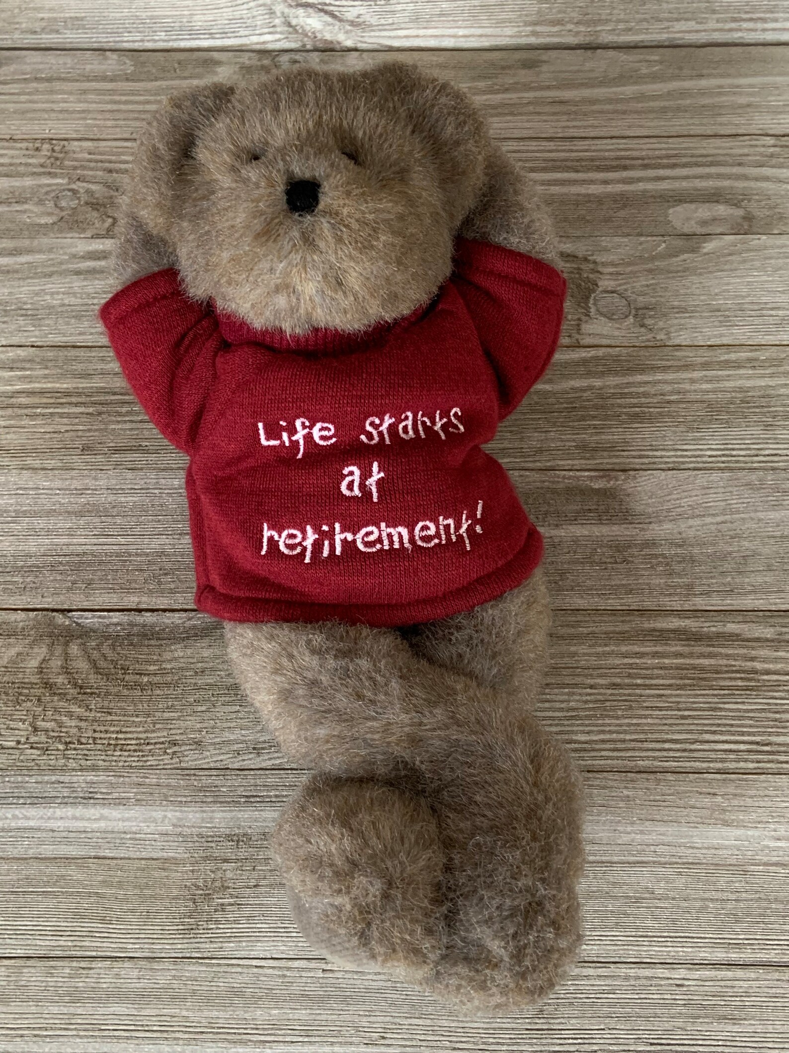 Vintage Retirement Plush Boyds Bear Stuffed Animal ben Hardley ...