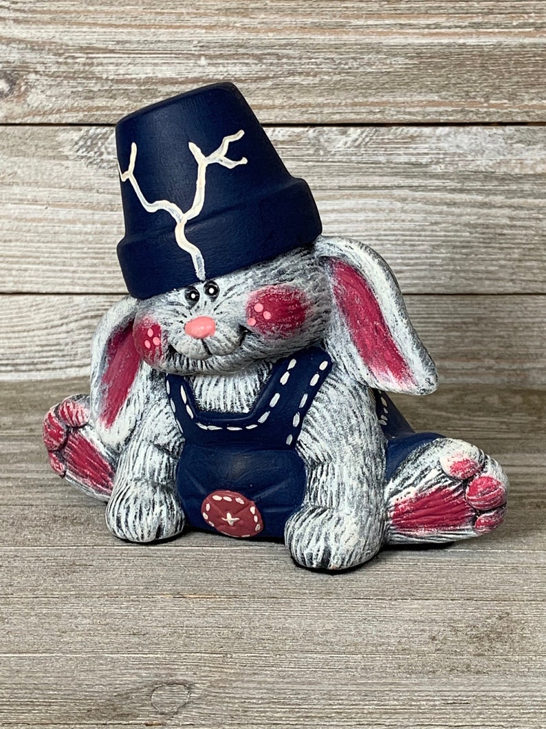 Vintage Handcrafted Ceramic Rabbit Figurine - Etsy