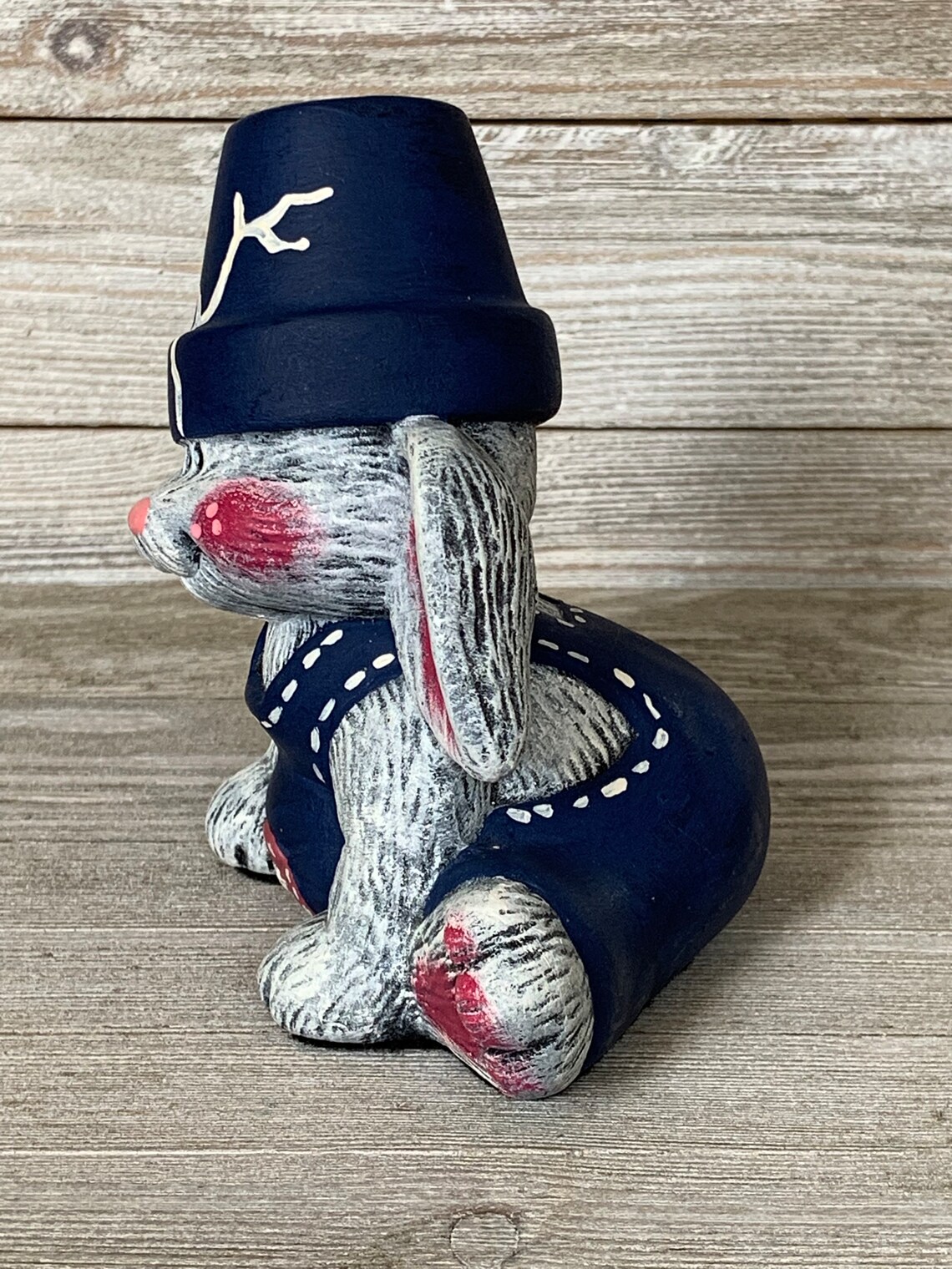 Vintage Handcrafted Ceramic Rabbit Figurine - Etsy