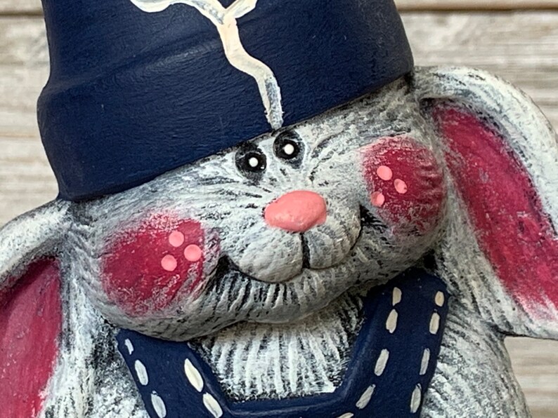 Vintage Handcrafted Ceramic Rabbit Figurine - Etsy