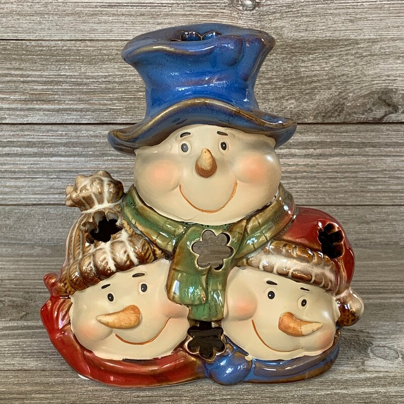 Snowman Tea Light - Etsy