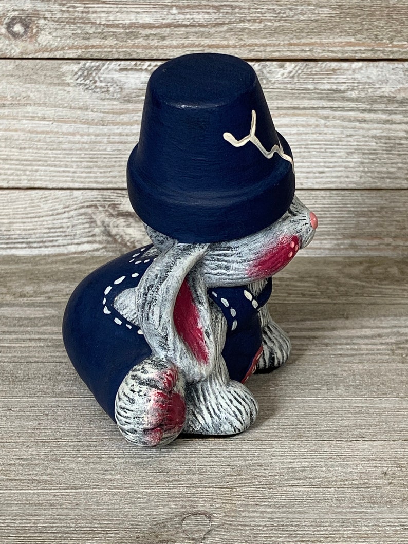 Vintage Handcrafted Ceramic Rabbit Figurine - Etsy