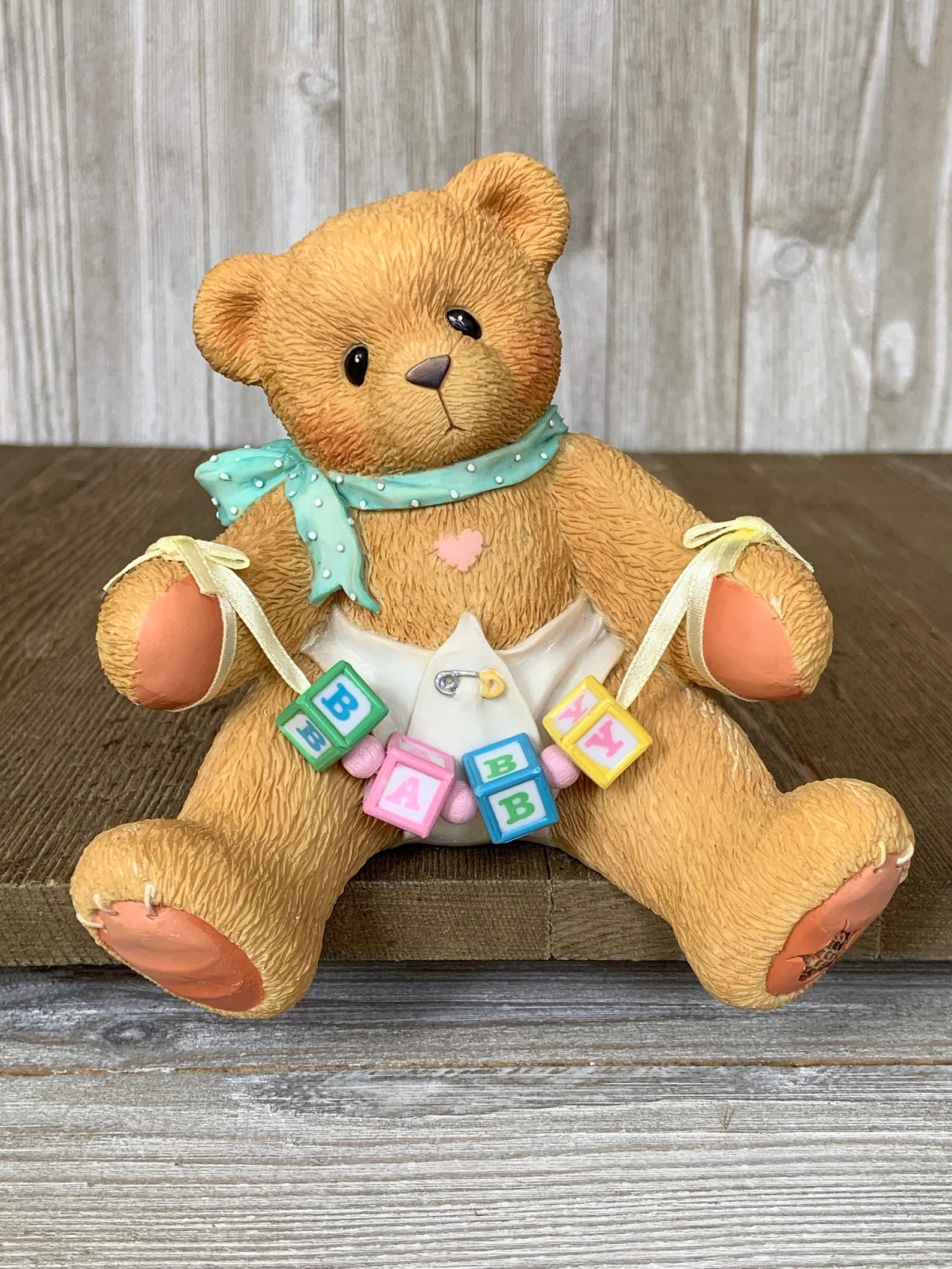 Vintage Cherished Teddies Baby Bear Collectible Figurine - by Enesco ...