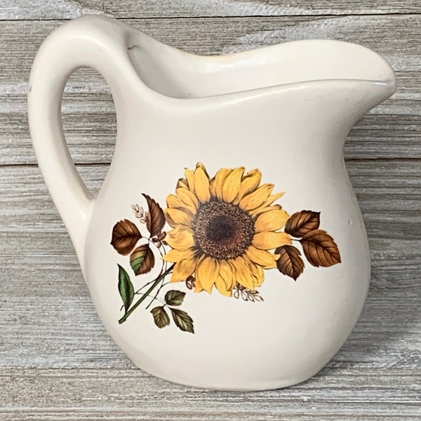 Sunflower Pitcher - Etsy