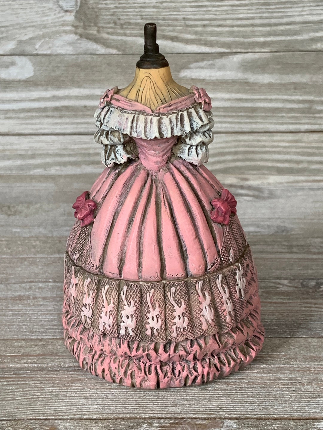 Vintage Resin Victorian Dress Form and Gown Miniature Trinket Box - Etsy