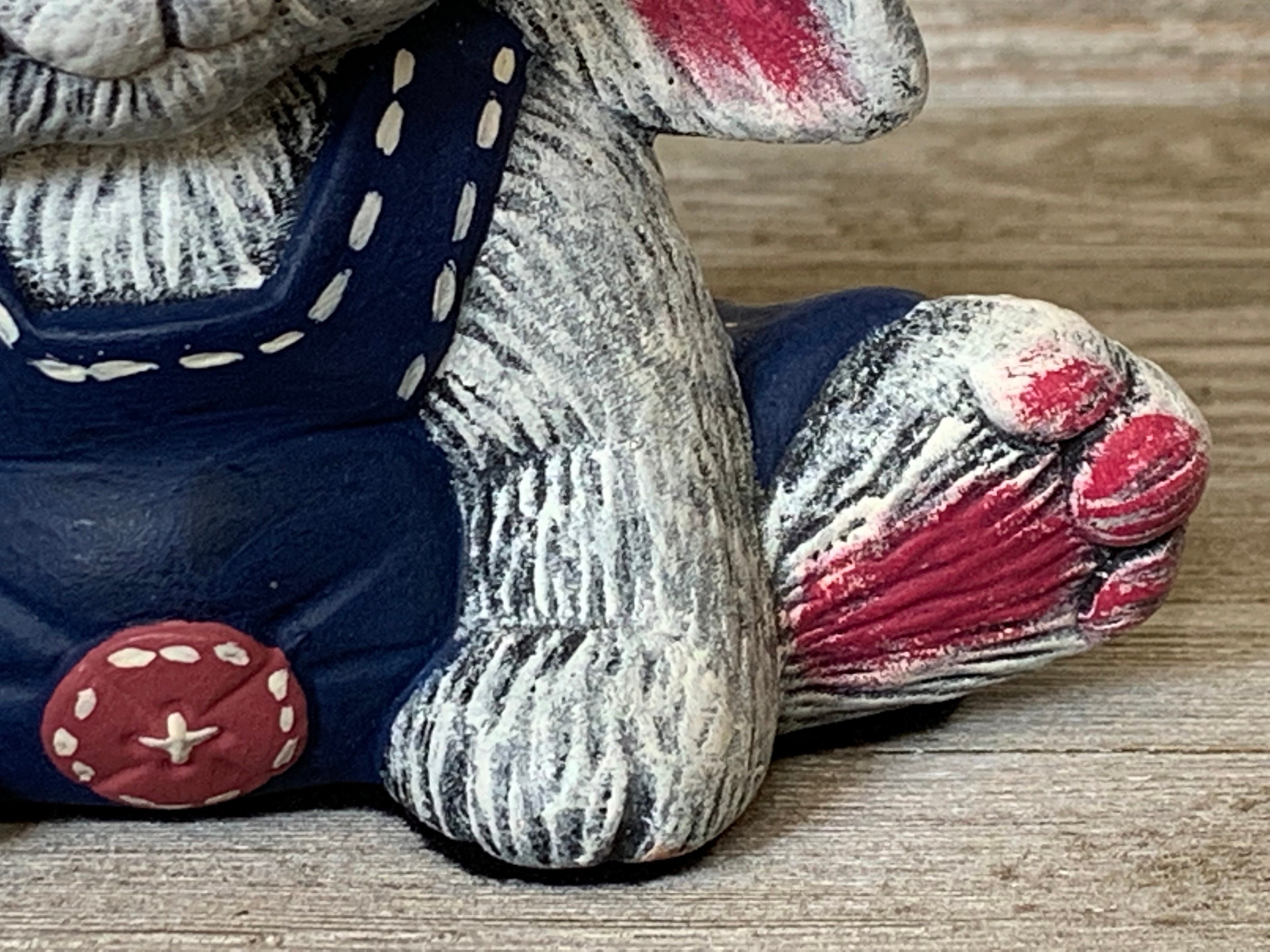 Vintage Handcrafted Ceramic Rabbit Figurine - Etsy