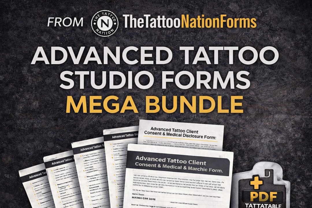 Tattoo Studio Forms Mega Bundle | Advanced Consent, Deposit & Aftercare ...