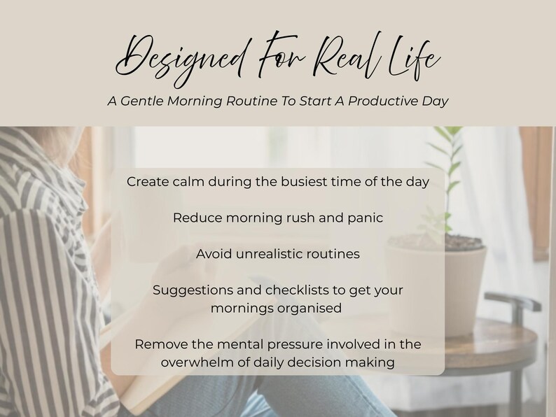 Morning Reset Checklist | Printable Planner for Busy Women (A4 PDF) - Etsy