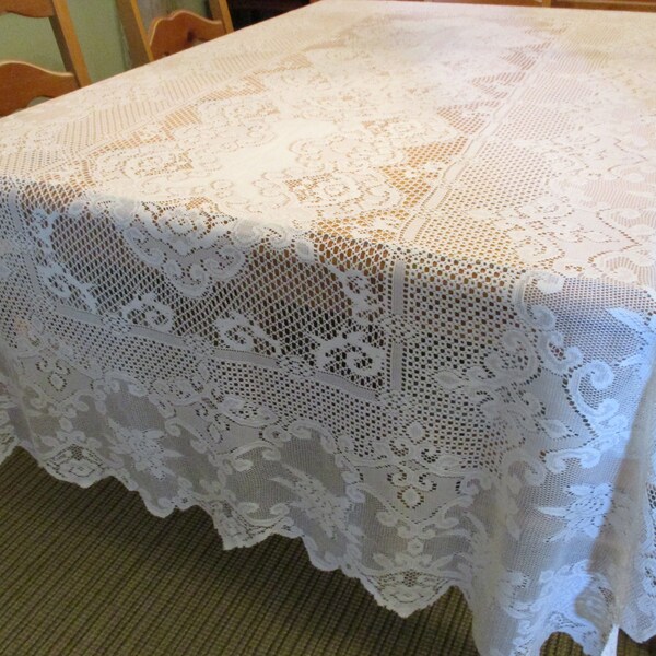 Lace Tablecloth - Etsy