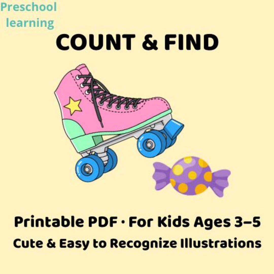 Count and Find Coloring Pages for Kids Ages 3–5 | Preschool Counting ...