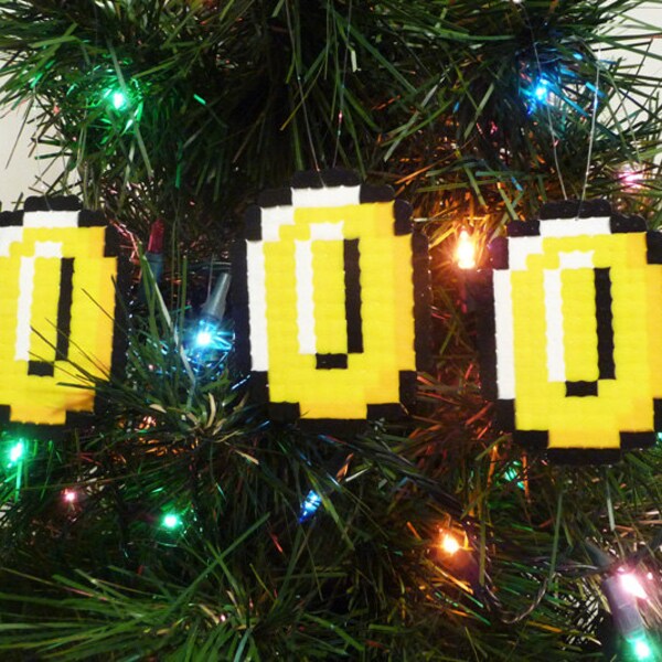 Perler Bead Christmas Ornaments - Etsy