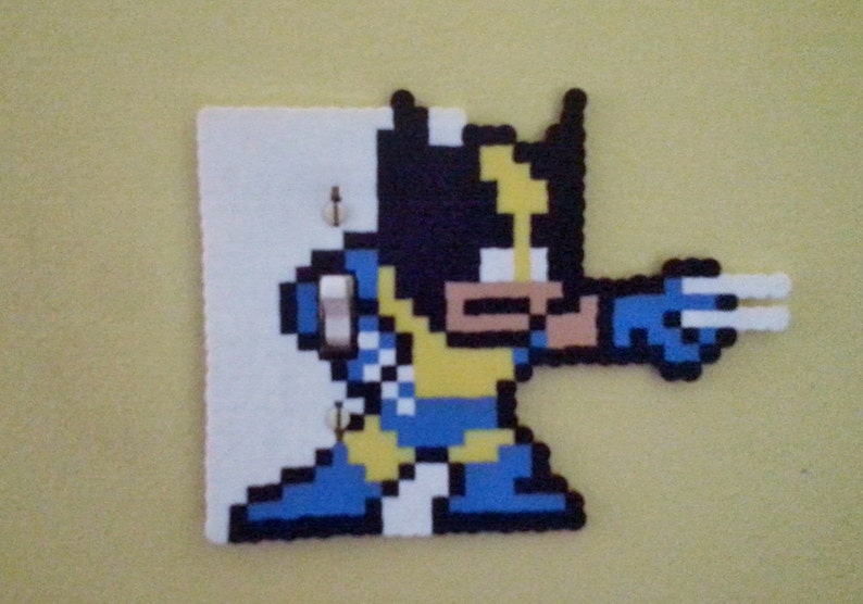 Wolverine Perler Bead Light Switch Cover plate marvel | Etsy