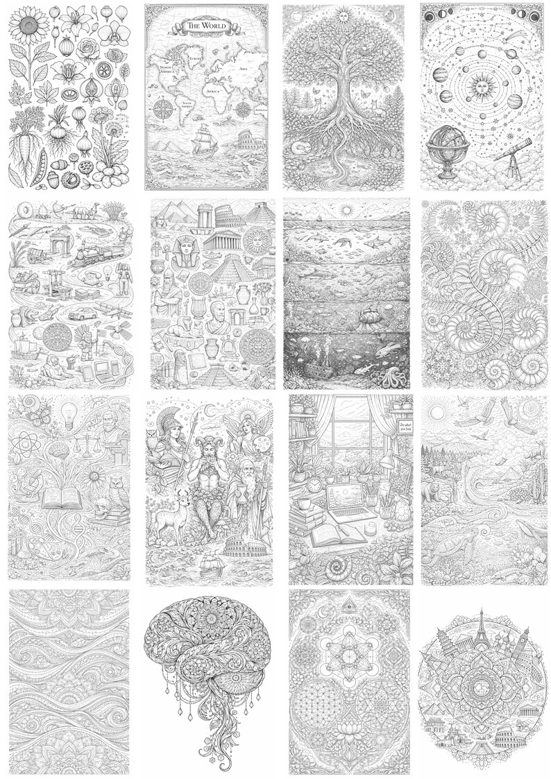 Patterns of the Spirit - Adult Coloring Book for Relaxation ...