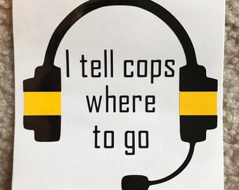 911 dispatcher decal | Etsy