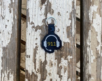 911 Keychain - Etsy