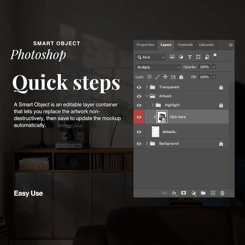 Black Frame Mockup PSD, Square Poster Flat Lay, Minimalist Wall Art ...