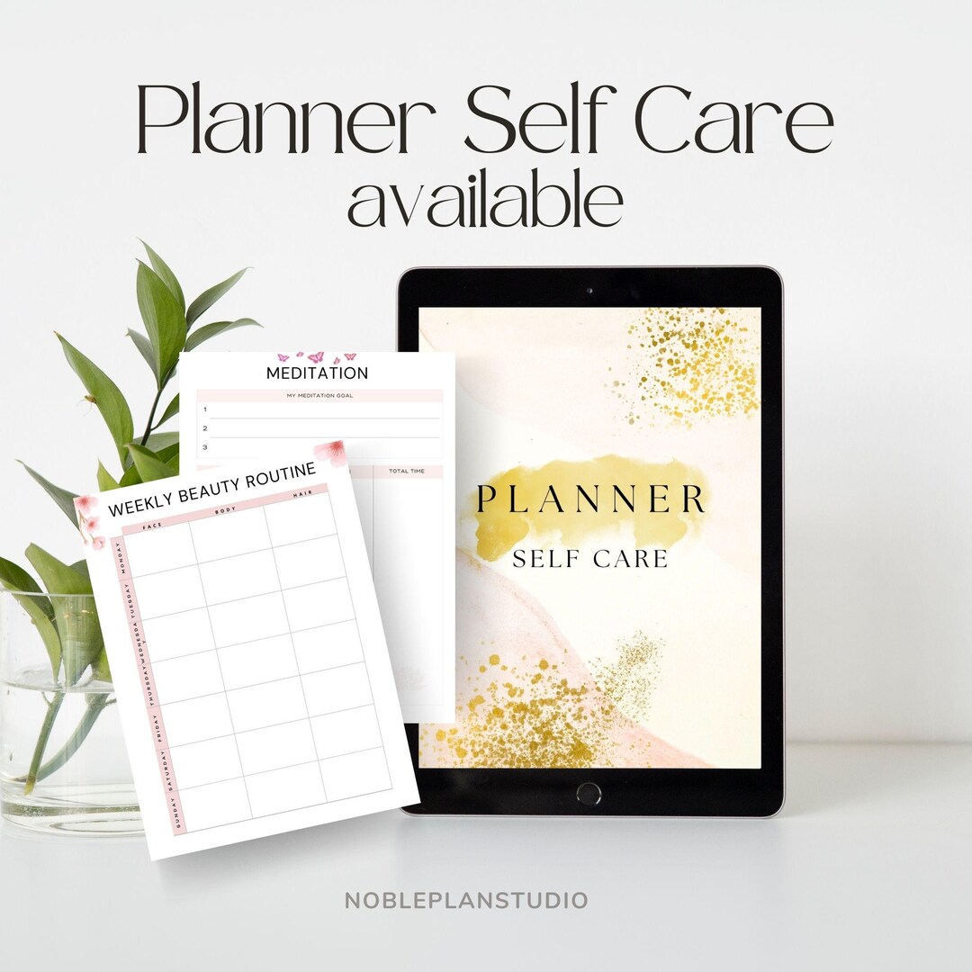 Self Care Planner Digital Journal | Wellness & Reflection Planner ...