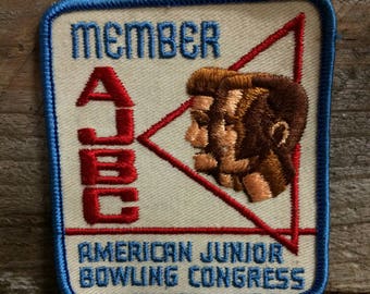 Vintage AJBC League Champion Patch - American Junior Bowling Congress ...