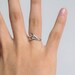 Scissors Ring in Sterling Silver Unique Trendy Hypoallergenic Everyday ...