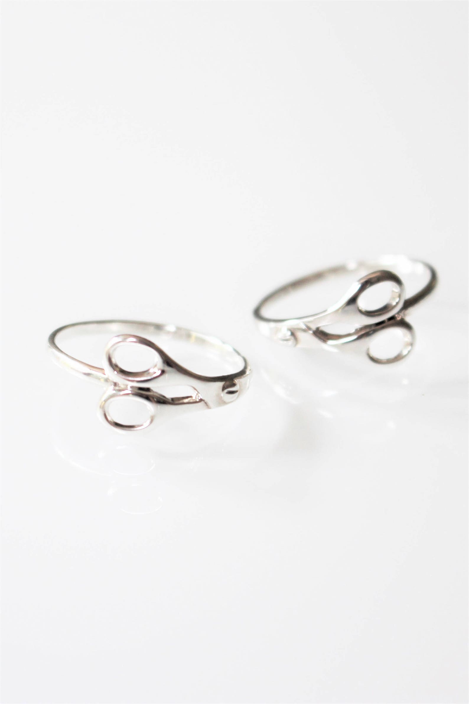 Scissors Ring in Sterling Silver Unique Trendy - Etsy