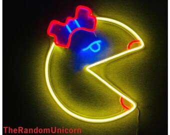 Neon Pac Man Light - Etsy