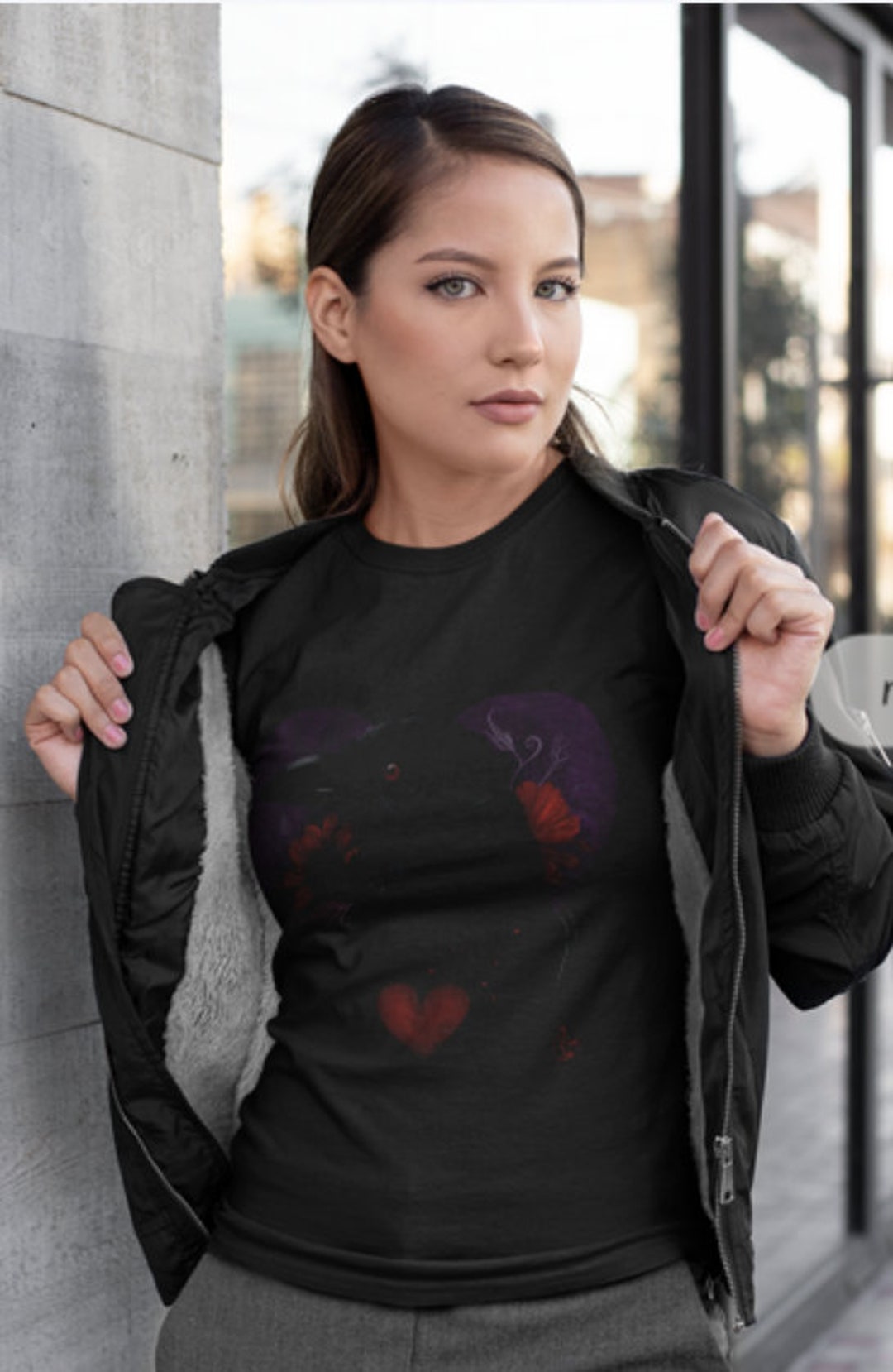 Ravenheart- Original Art Goth Raven Heart Dark Fantasy Art Unisex T ...