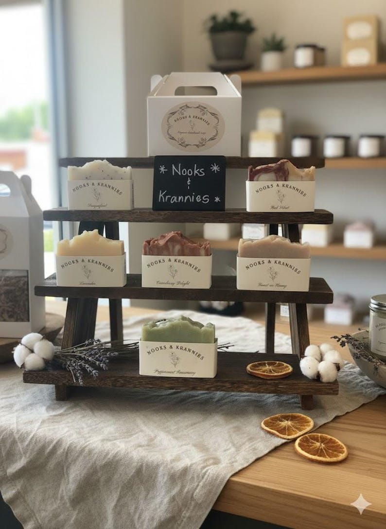 Handcrafted Soap Gift Box 6 Pk | Organic All Natural Bar Soap - Etsy