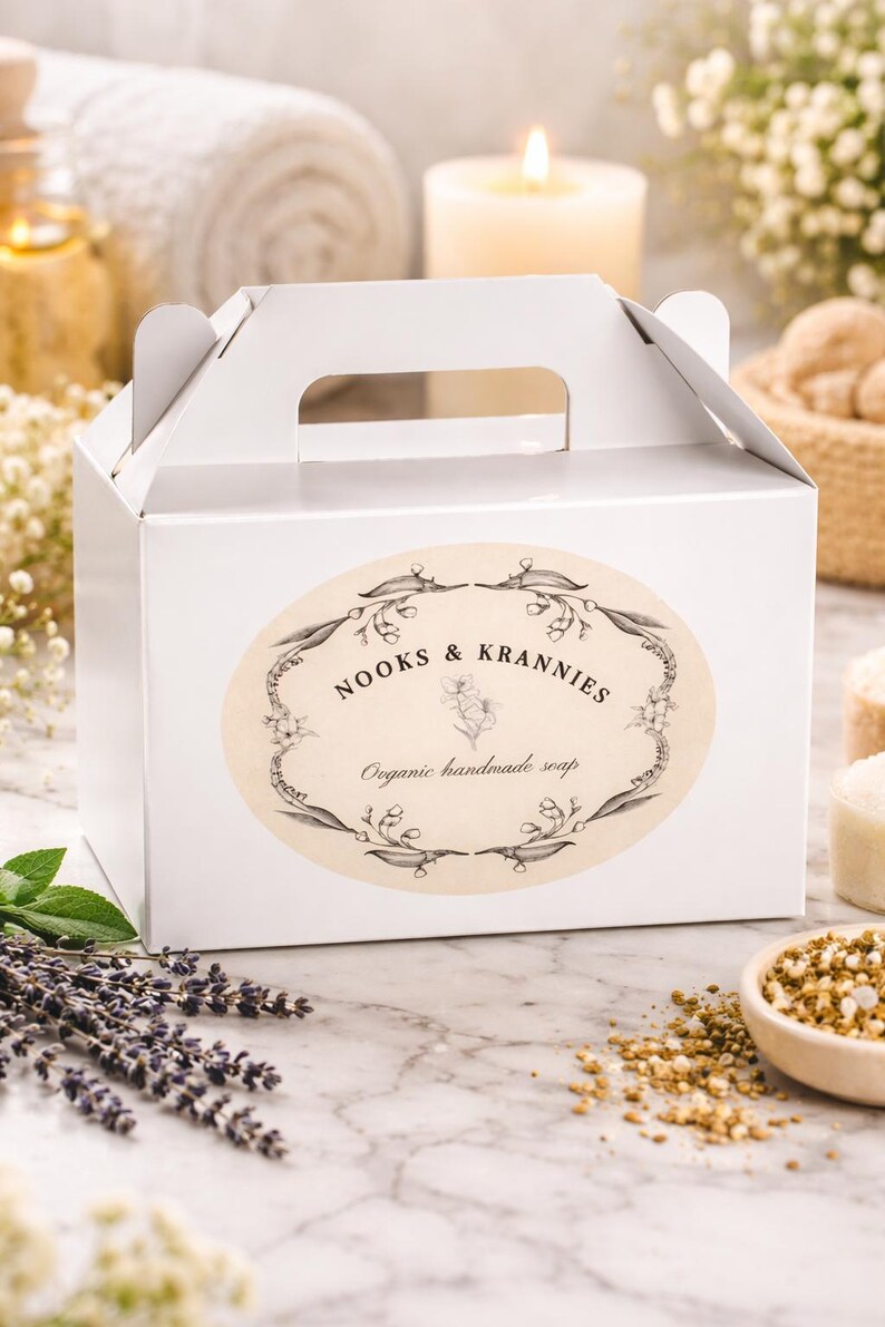 Handcrafted Soap Gift Box 6 Pk | Organic All Natural Bar Soap - Etsy