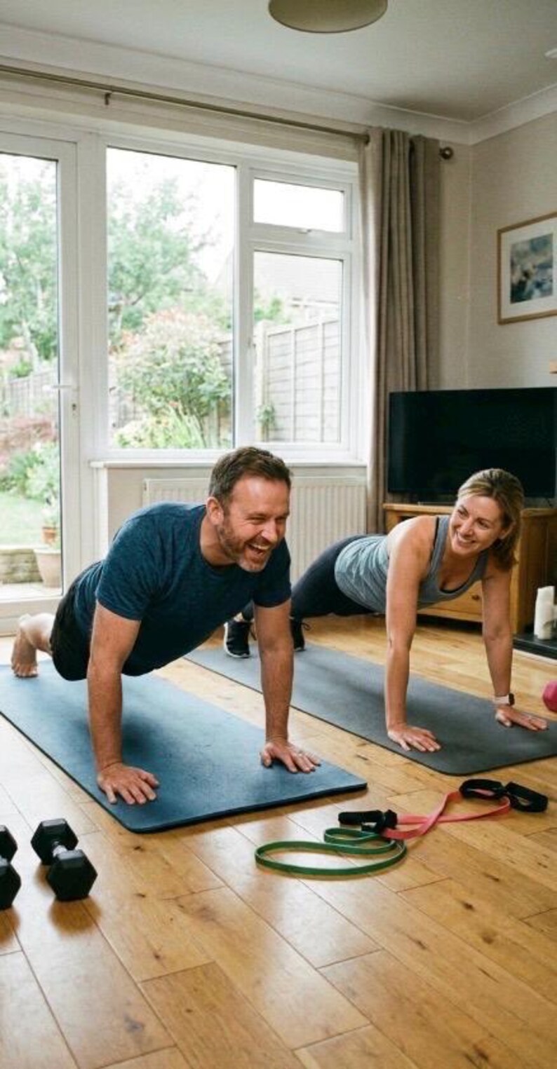 Couples Workout Plan, Home Fitness Guide, 4-week Beginner Exercise ...