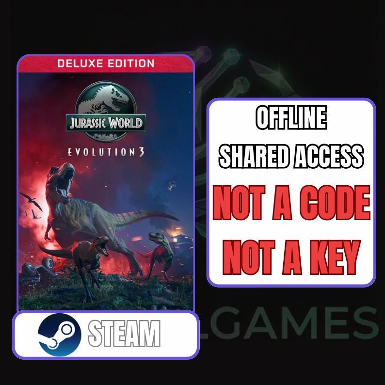 Jurassic World Evolution 3 Deluxe Edition - Steam PC - Global - Etsy