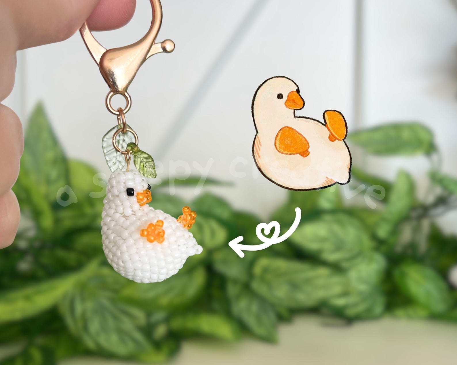 Beaded Duck Pattern PDF • 3D Seed Bead Tutorial | Peyote Stitch ...