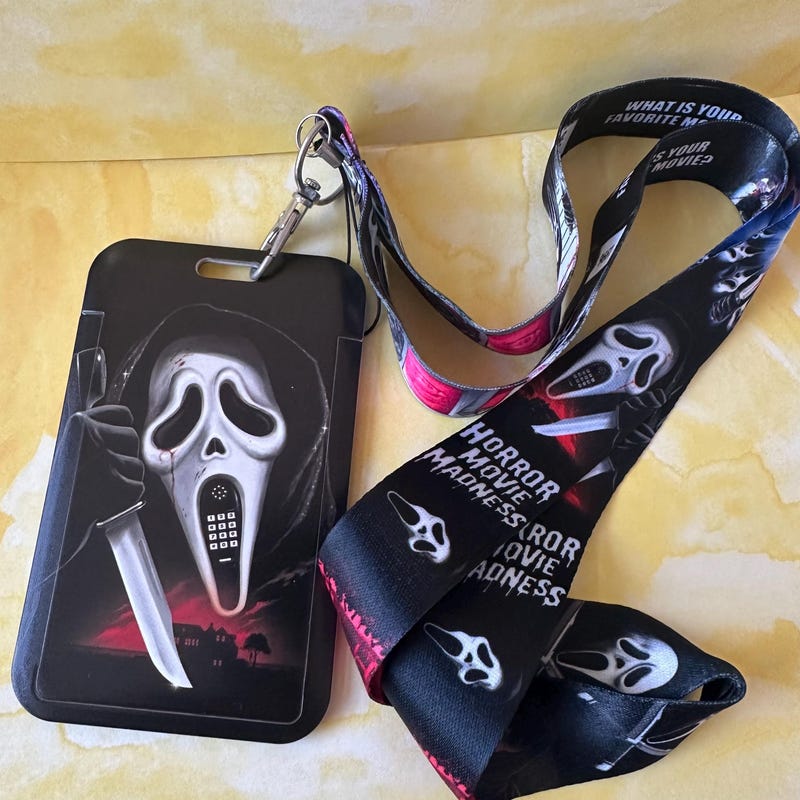 Scream Ghostface Lanyard - Etsy