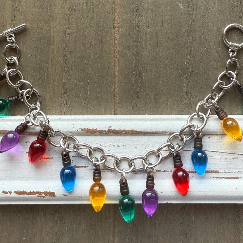 Christmas Bulbs Bracelets - Etsy
