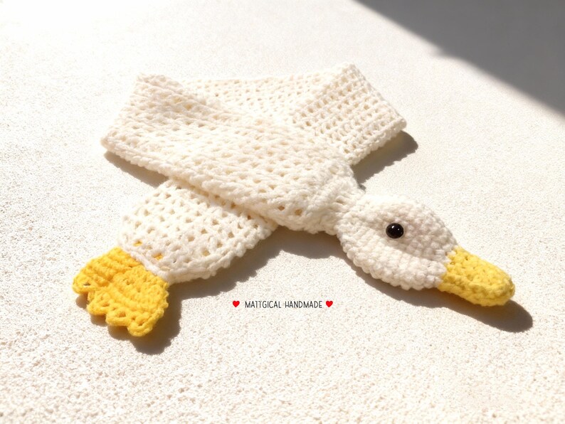 Duck Hug Scarf Handmade Crocheted Swan‑duck Cozy Wrap: Comedy Meets ...