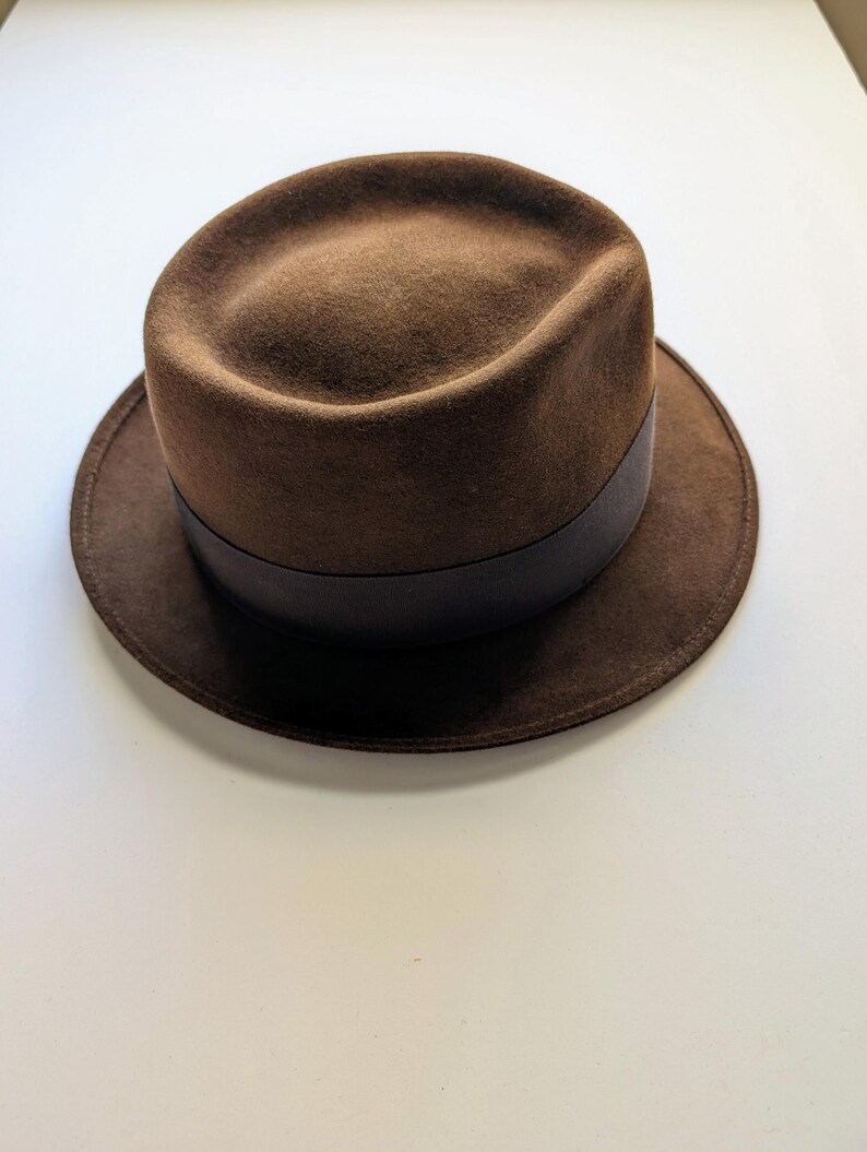Vintage 1950 Mallory Fedora – Restored Fur Felt Hat, Size 7, Original ...