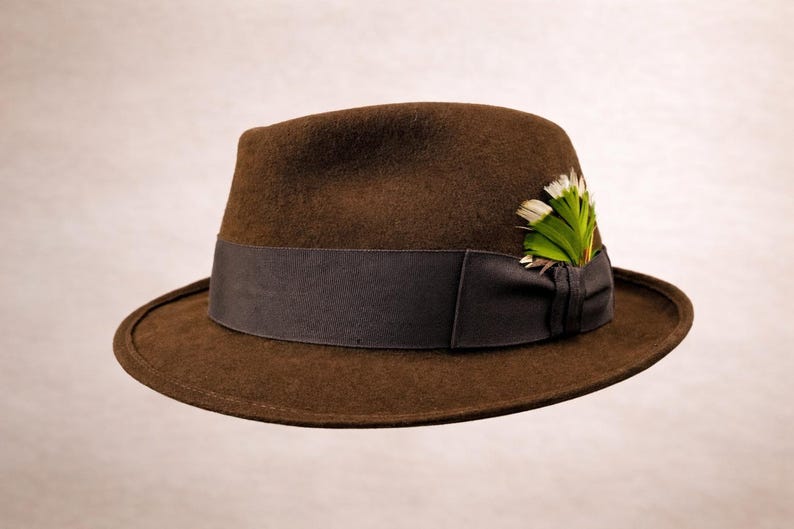 Vintage 1950 Mallory Fedora – Restored Fur Felt Hat, Size 7, Original ...