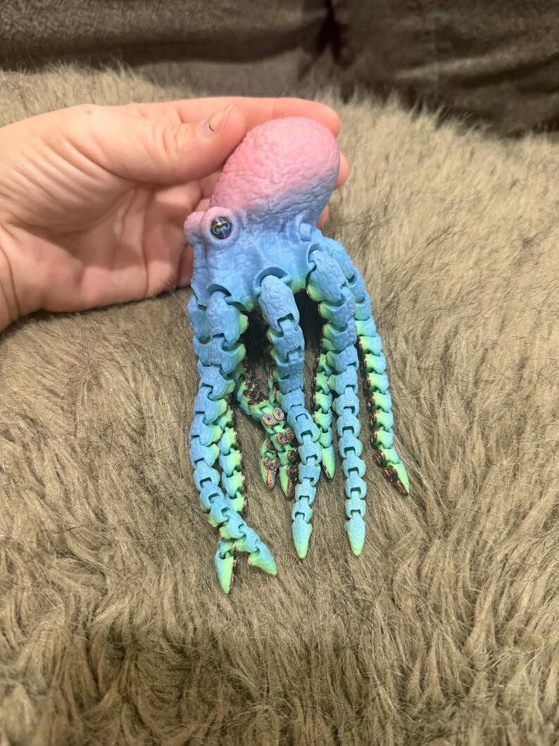 3d Printed Octopus Fidget - Etsy