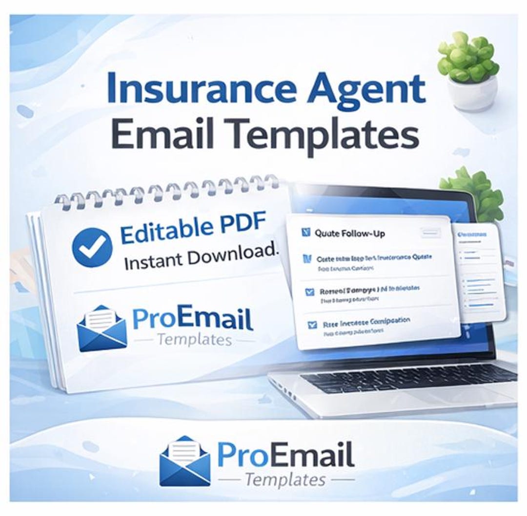 Insurance Agent Email Templates - Etsy