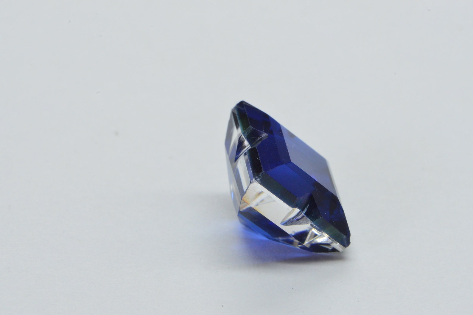 12mm Synthetic Sapphire Doublet Quartz Faceted Princes Cut - Etsy