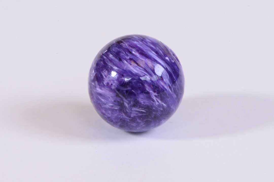 Russian Charoite 14mm Round Beads Natural Gemstone Beads Luxury AAA ...